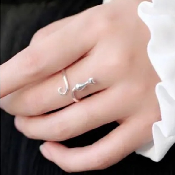 Accessories | Darling Little Silver Kitty Cat Ring | Poshmark